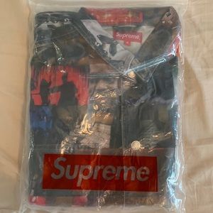 Supreme | Jackets & Coats | Supreme Shacket Nas And Dmx Collage Denim ...